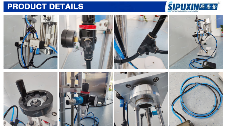 SPX Desk Type Pneumatic Grabbing Machine Mini Perfume Bottle Semi ...