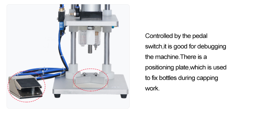 SPX Desk Type Pneumatic Grabbing Machine Mini Perfume Bottle Semi ...